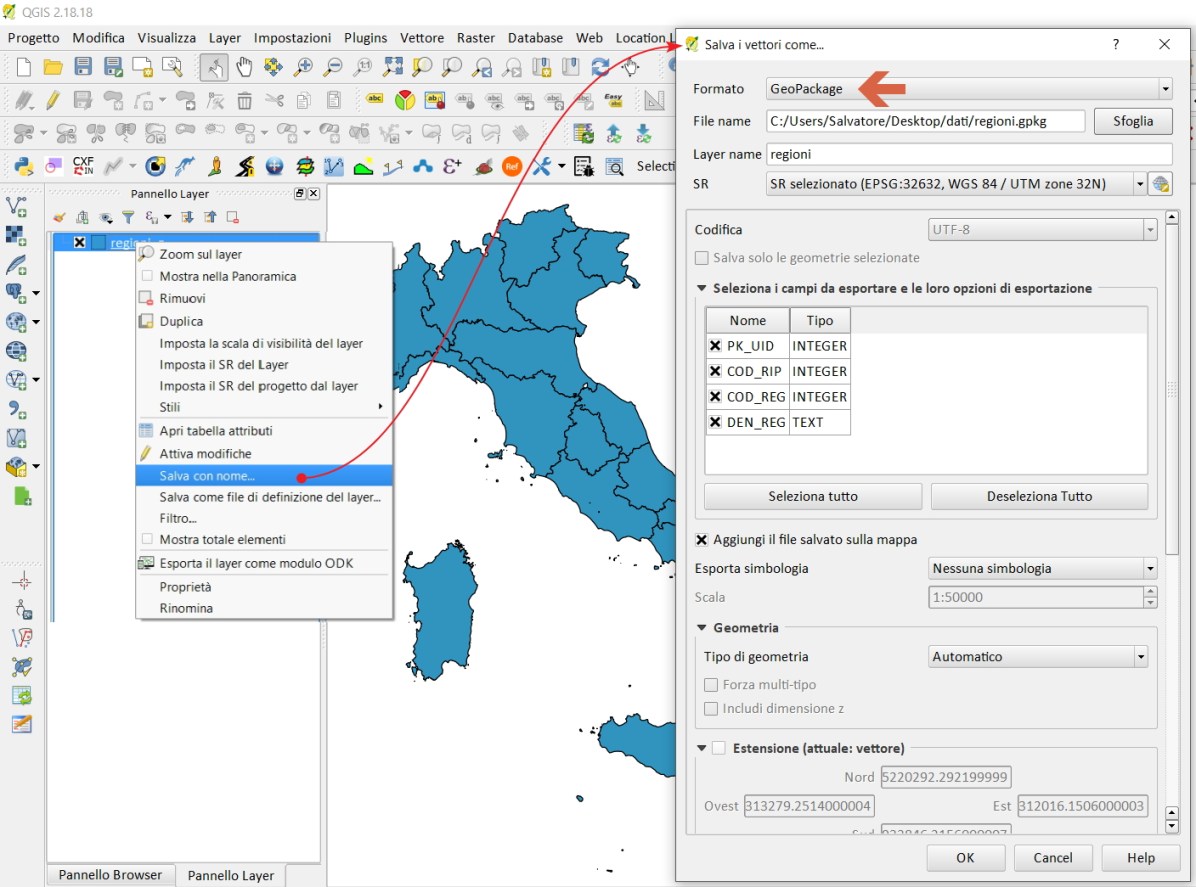 QGIS e il formato geopackage | pigrecoinfinito