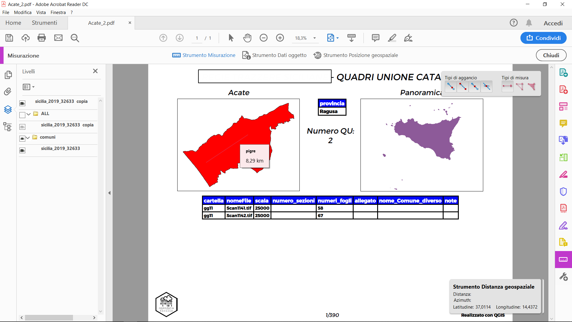 QGIS GeoPDF Layered | pigrecoinfinito