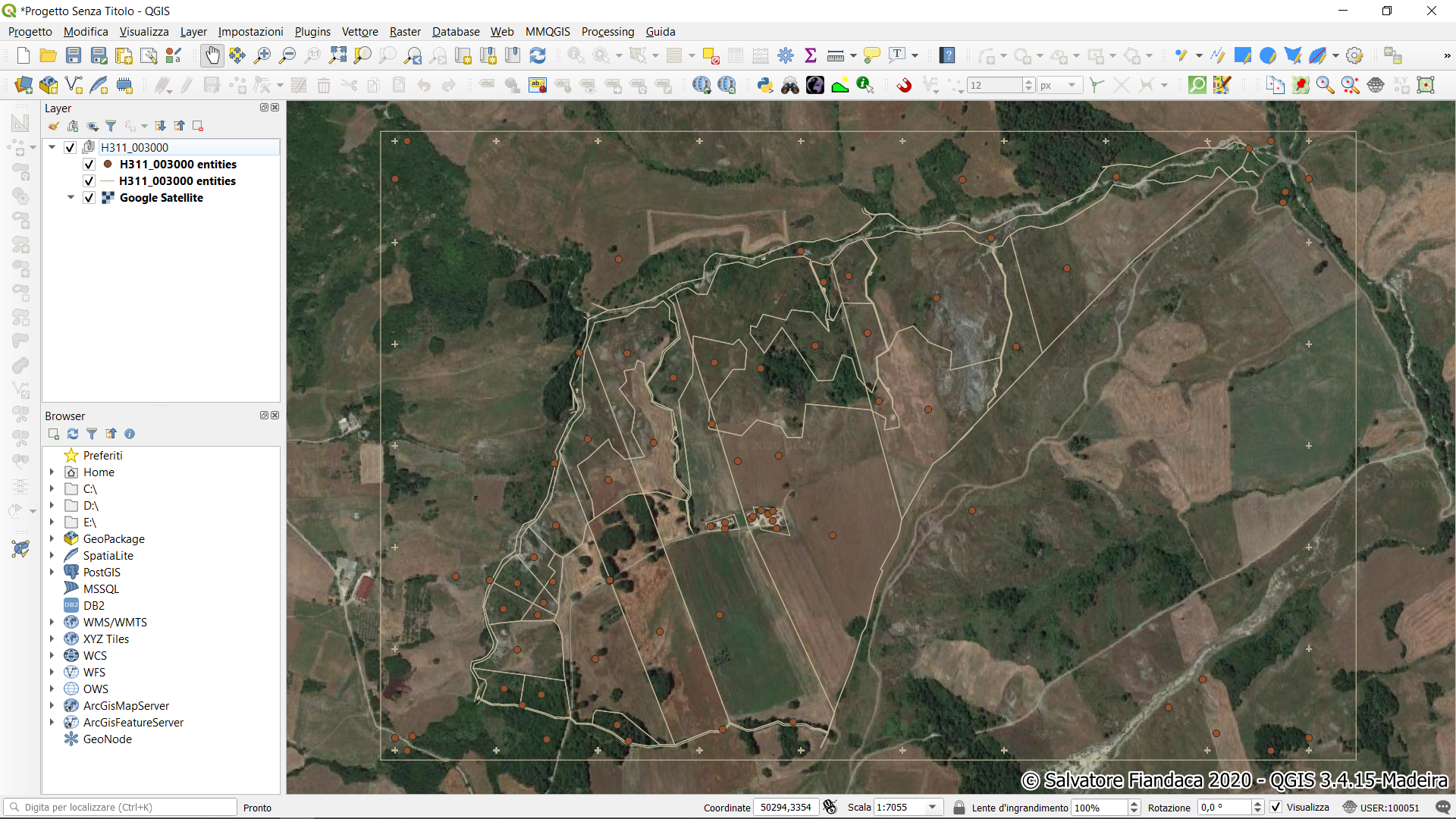 QGIS come importare fogli catastali DXF | pigrecoinfinito