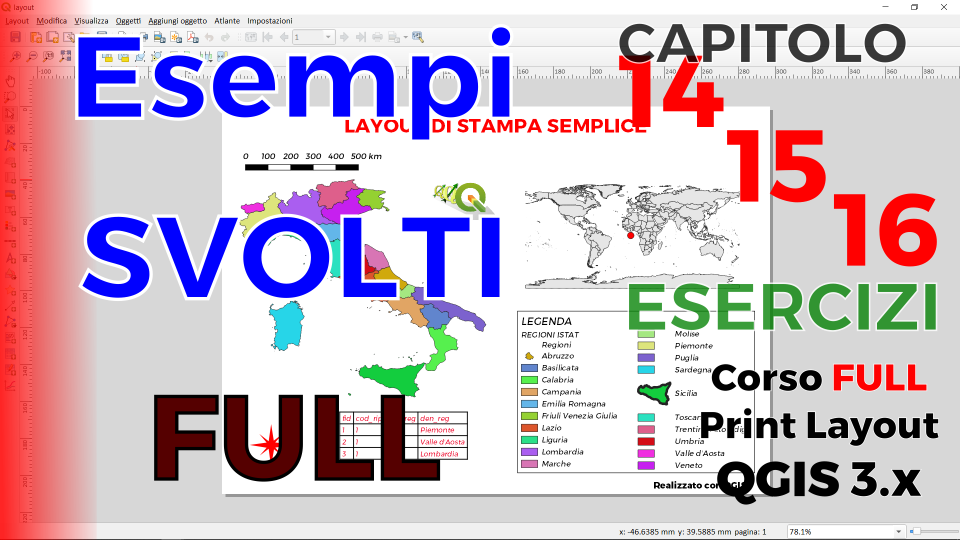 CORSO PRINT LAYOUT DI QGIS 3 | pigrecoinfinito