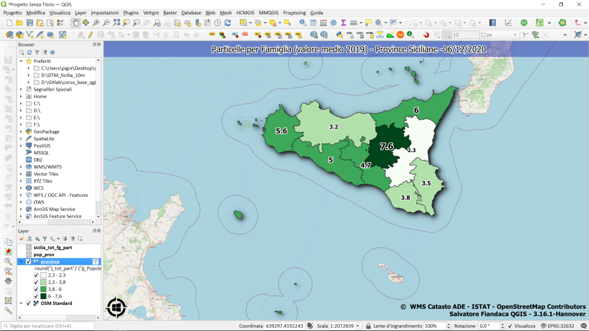 Sicilia: Fogli e particelle catastali | pigrecoinfinito