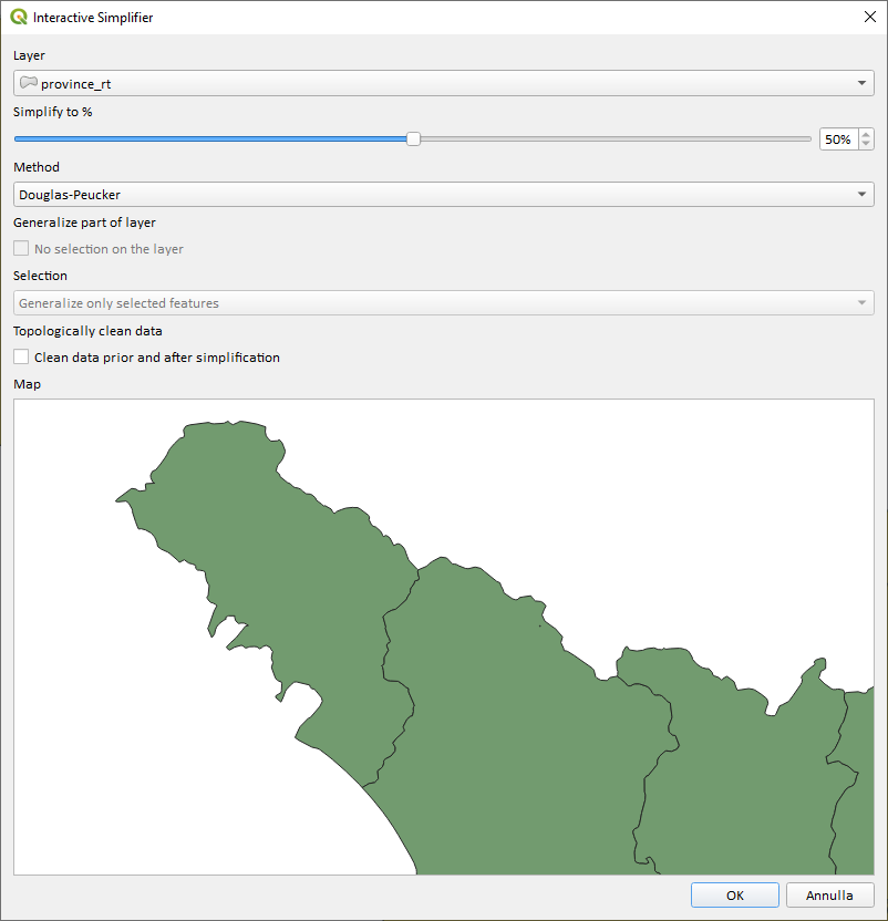 Plugin Qmapshaper per QGIS in OSGeo4W | pigrecoinfinito