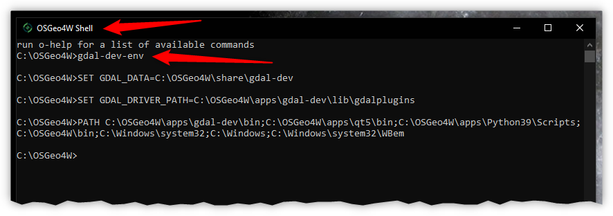 OSGeo4W Shell e GDAL | pigrecoinfinito