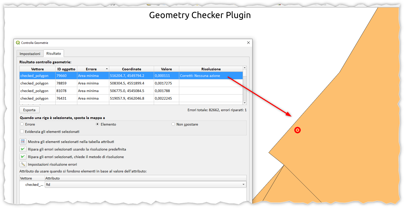 Geometry Checker Plugin di QGIS | pigrecoinfinito