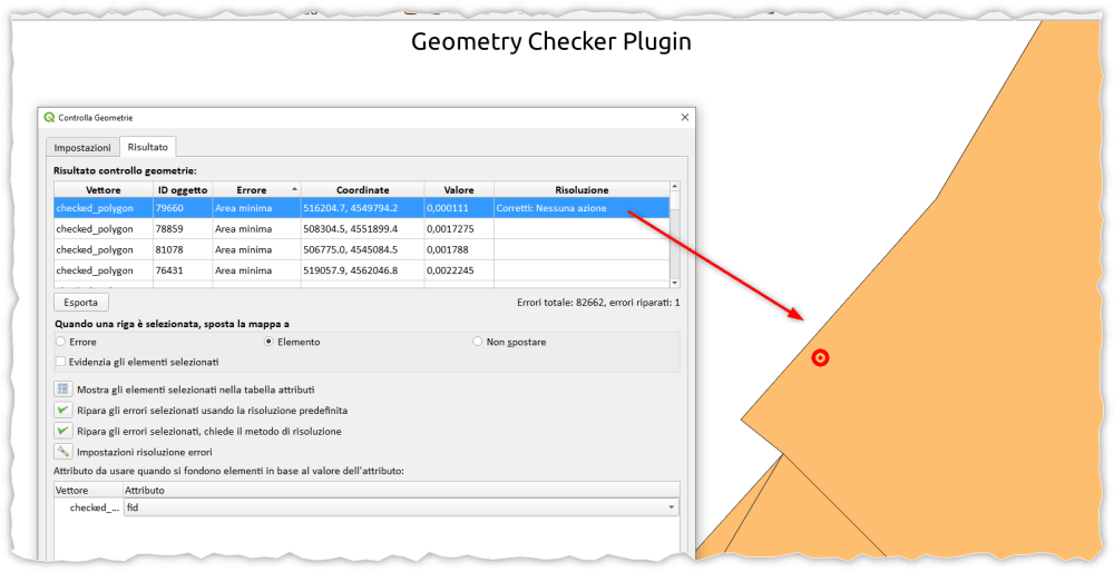 Geometry Checker Plugin di QGIS | pigrecoinfinito